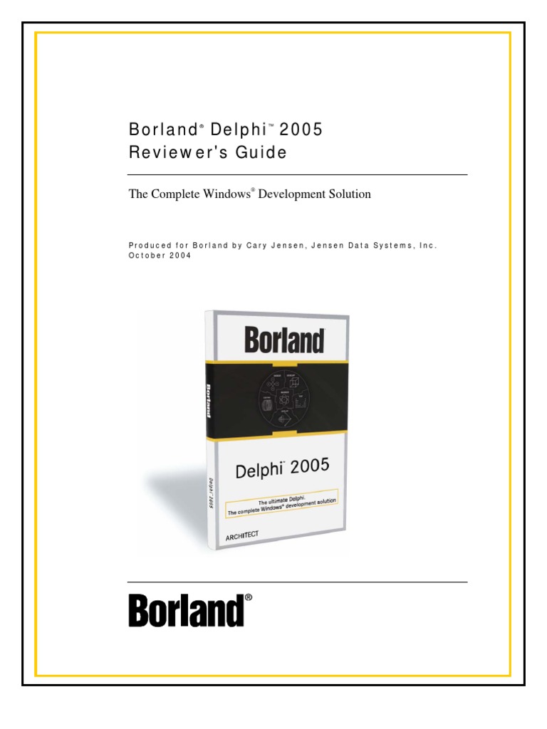 Delphi - Reviewer Guide | PDF | C Sharp (Programming Language ...