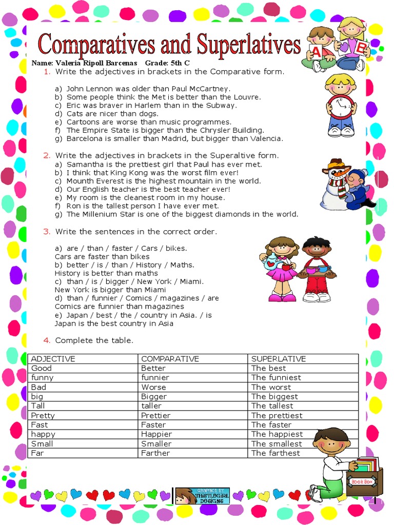 Comparative and Superlative Adjectives | PDF
