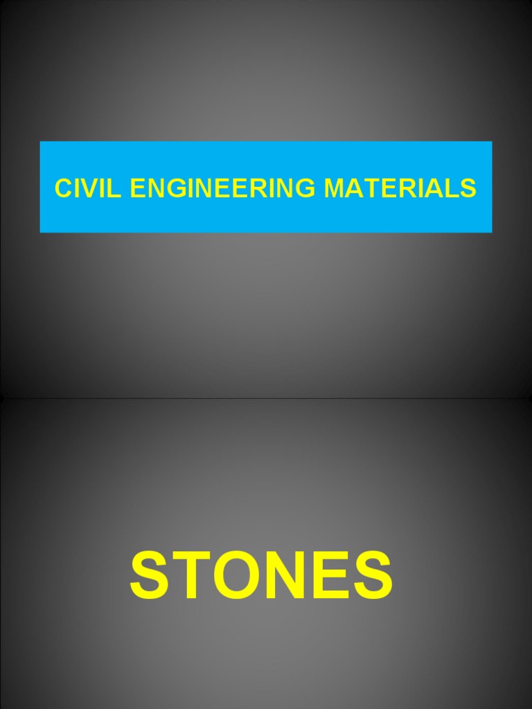 Civil Engineering Materials | PDF | Rock (Geology) | Natural Materials