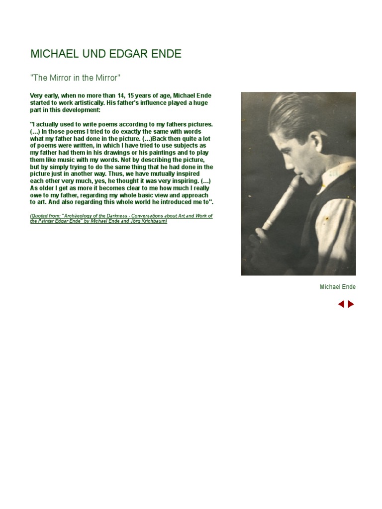 Michael Und Edgar Ende | PDF | Art | Poetry