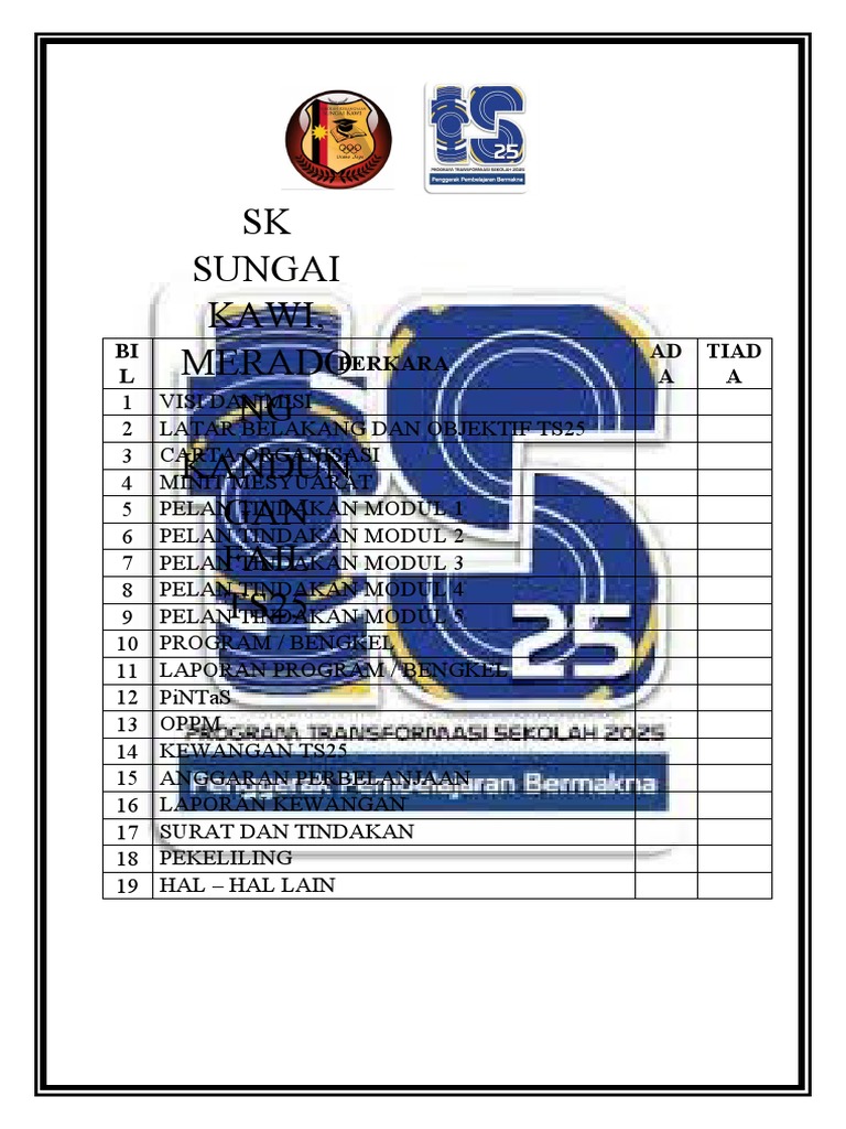 Kandungan Fail TS25 | PDF