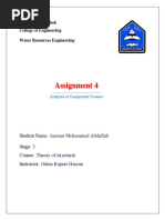 Method of Joints Solved Examples | PDF | Truss | Structural Engineering