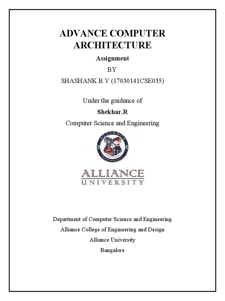Shashank Aca Assignment | PDF | Computer Data Storage | Cpu Cache