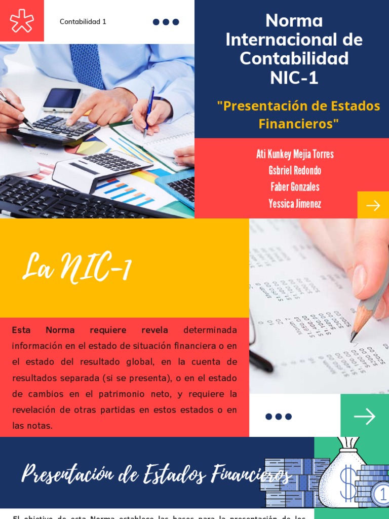 Norma Internacional de Contabilidad NIC-1 PDF | PDF | normas ...