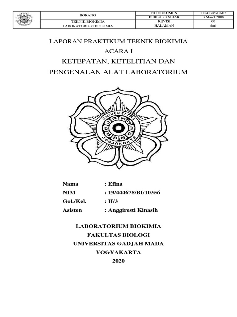 Ketelitian dan Ketepatan Laboratorium Biokimia | PDF | Pengembangan Diri
