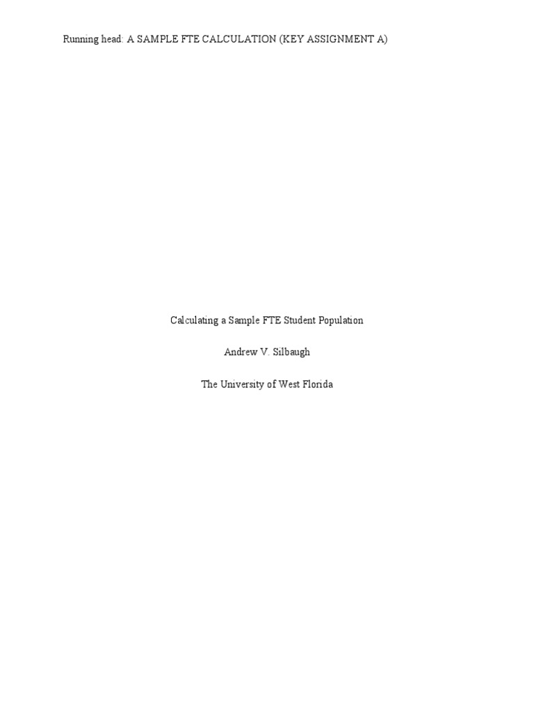 Sample FTE Calculation for Schools | PDF | Cognition | Business