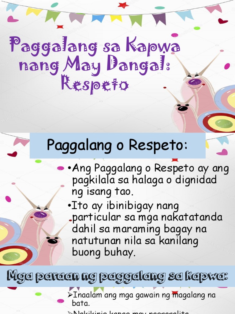 Paggalang Sa Kapwa Nang May Dangal | PDF