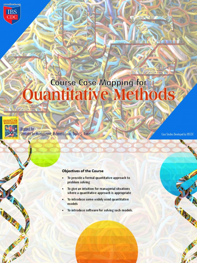 Quantitative Methods Course Case Mapping | PDF | Statistical Hypothesis ...