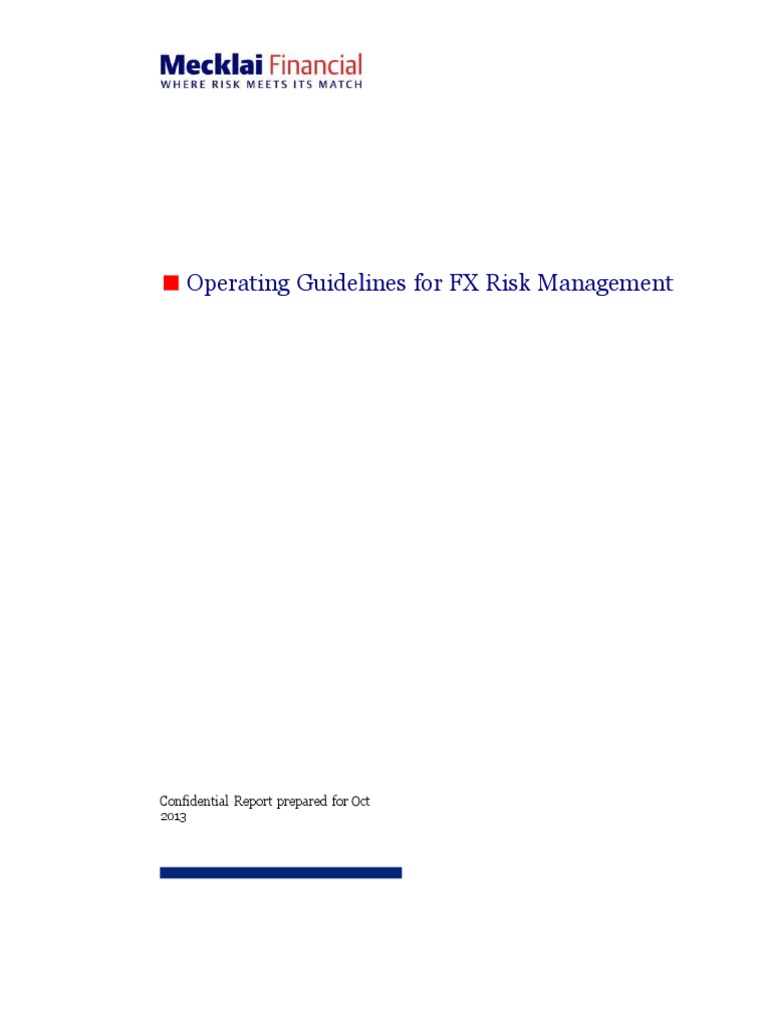 Operating Guidelines New | PDF | Hedge (Finance) | Futures Contract
