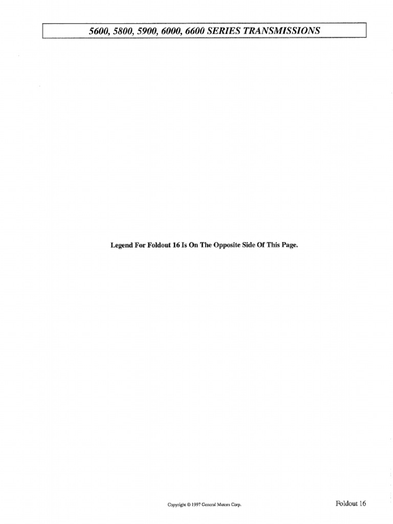 Allison 5000 6000 Series Service Manual Fold Out 16 Thru 24 PDF | PDF