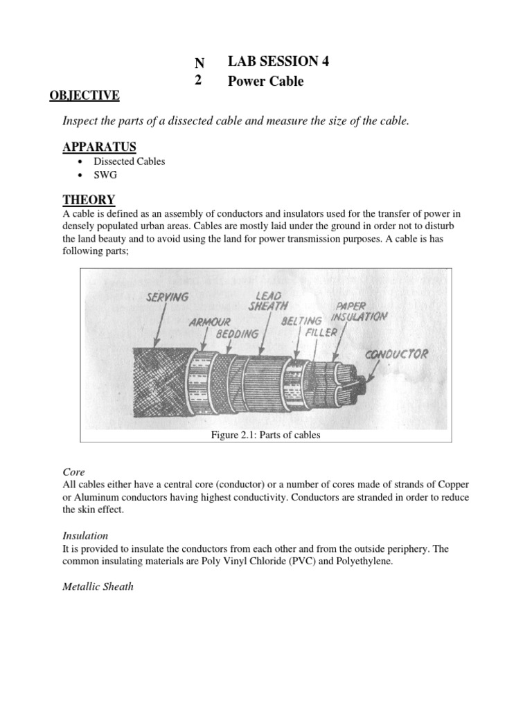 Power Cable Inspection and Measurement Guide | PDF | Building ...