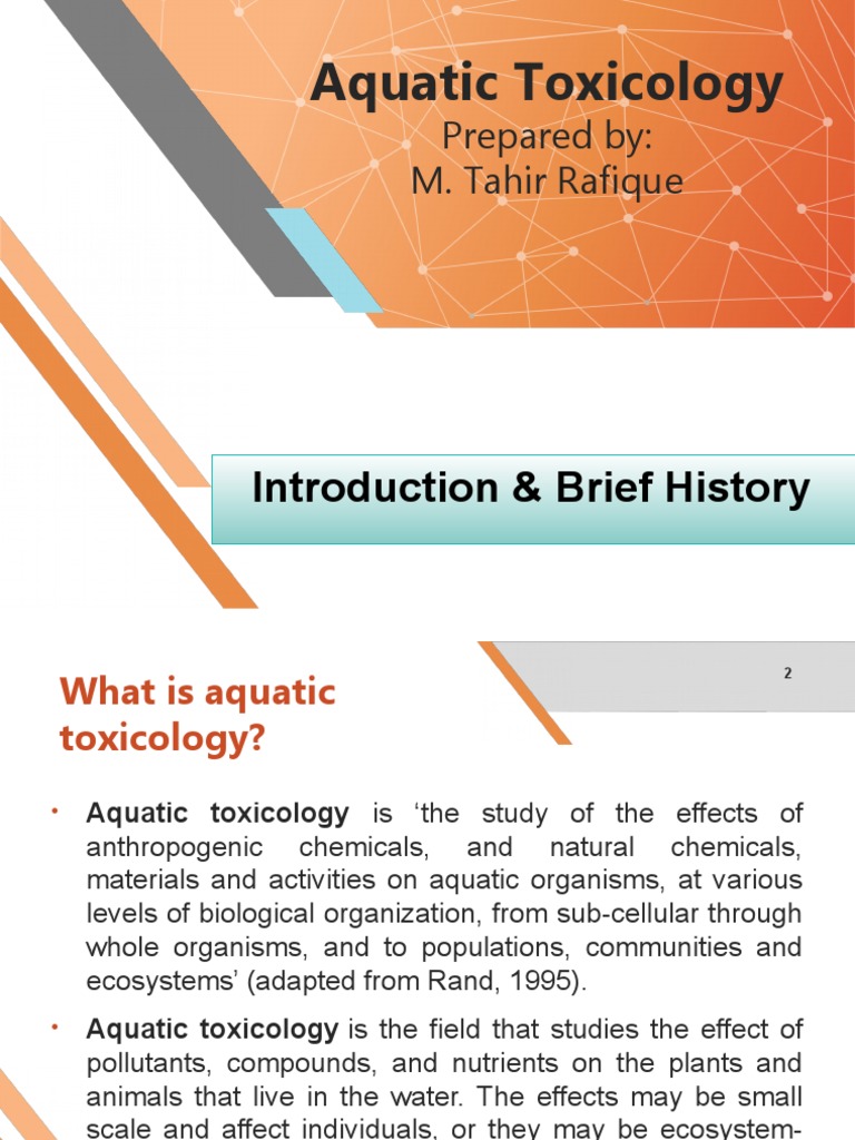 Aquatic Toxicology History | PDF | Aquatic Ecosystem | Environmental Issues