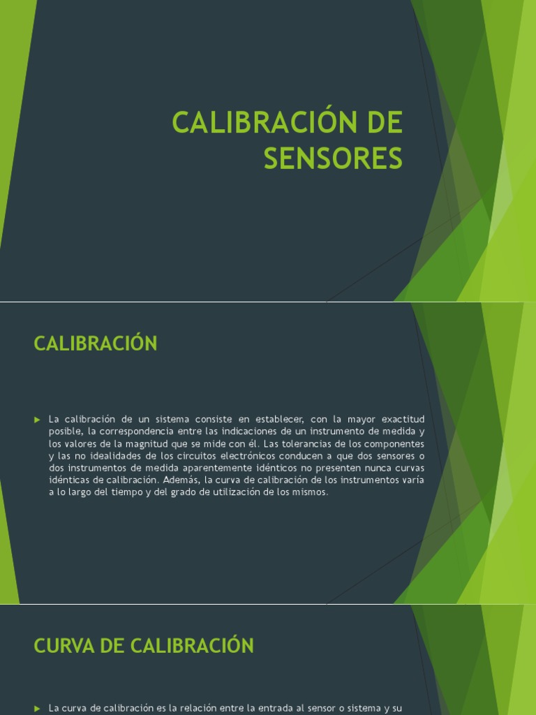Calibración de Sensores | PDF | Calibración | Sensor
