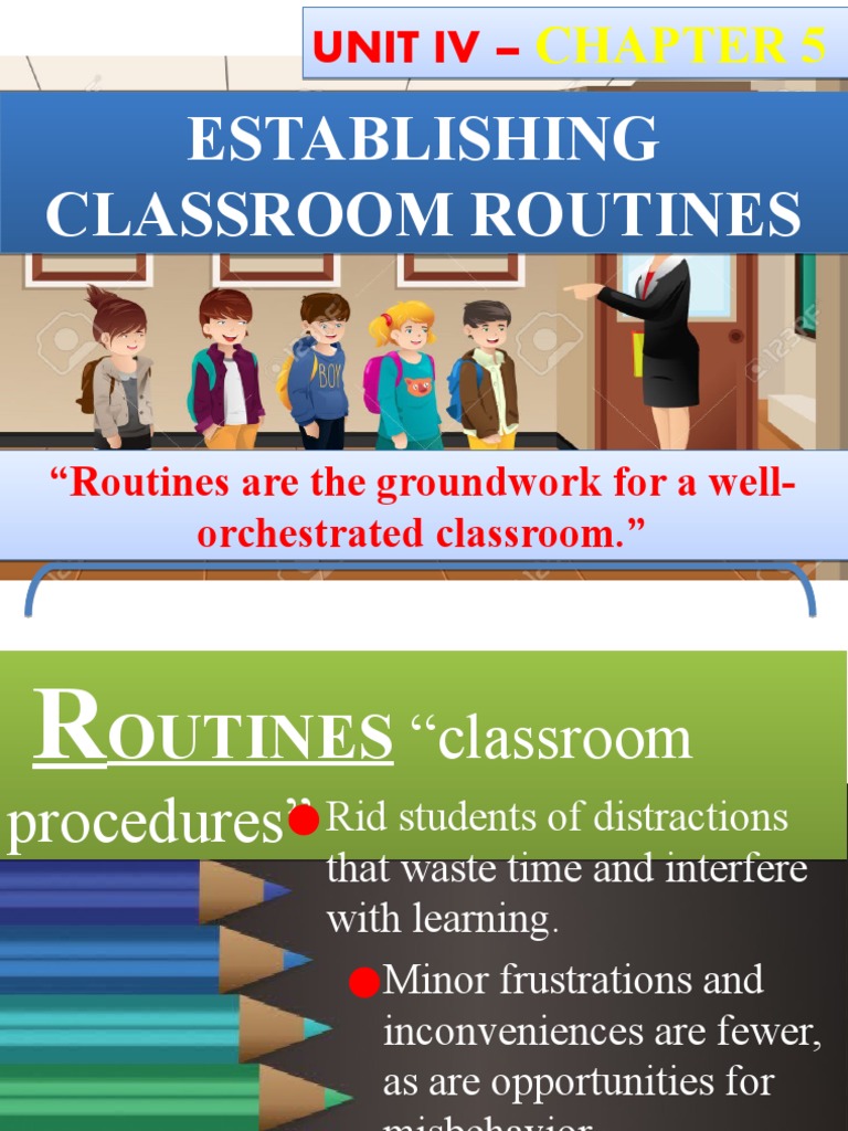 Establishing Classroom Routines | PDF | Classroom | Applied Psychology