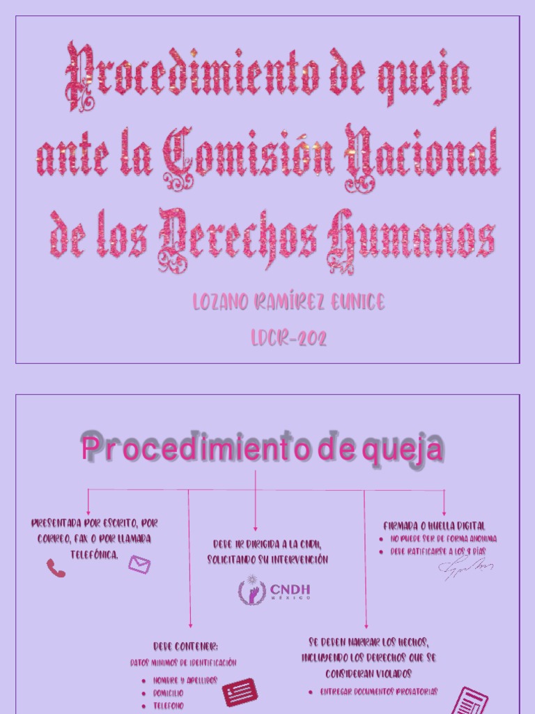 Procedimiento de Queja Ante La CNDH | PDF