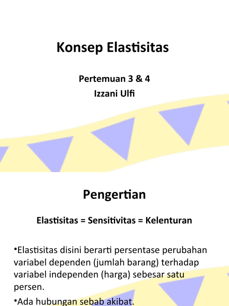 Konsep Elastisitas | PDF