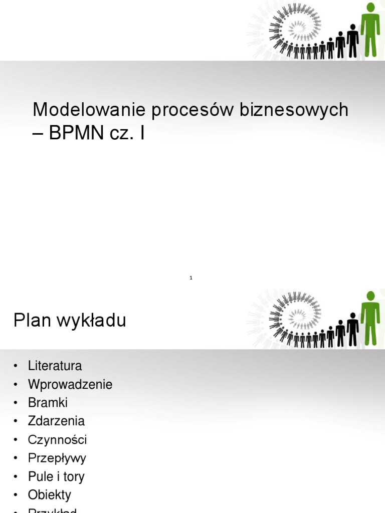 Modelowanie Procesów Biznesowych BPMN Cz. I | PDF
