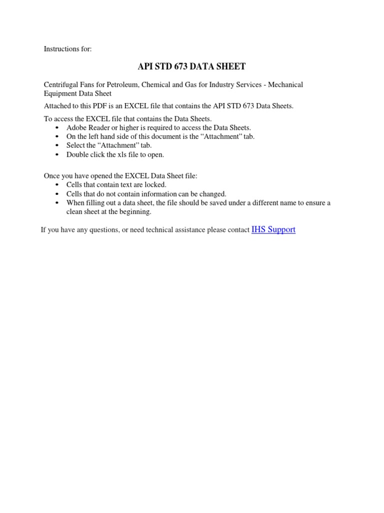 API 673 Datasheet PDF | PDF