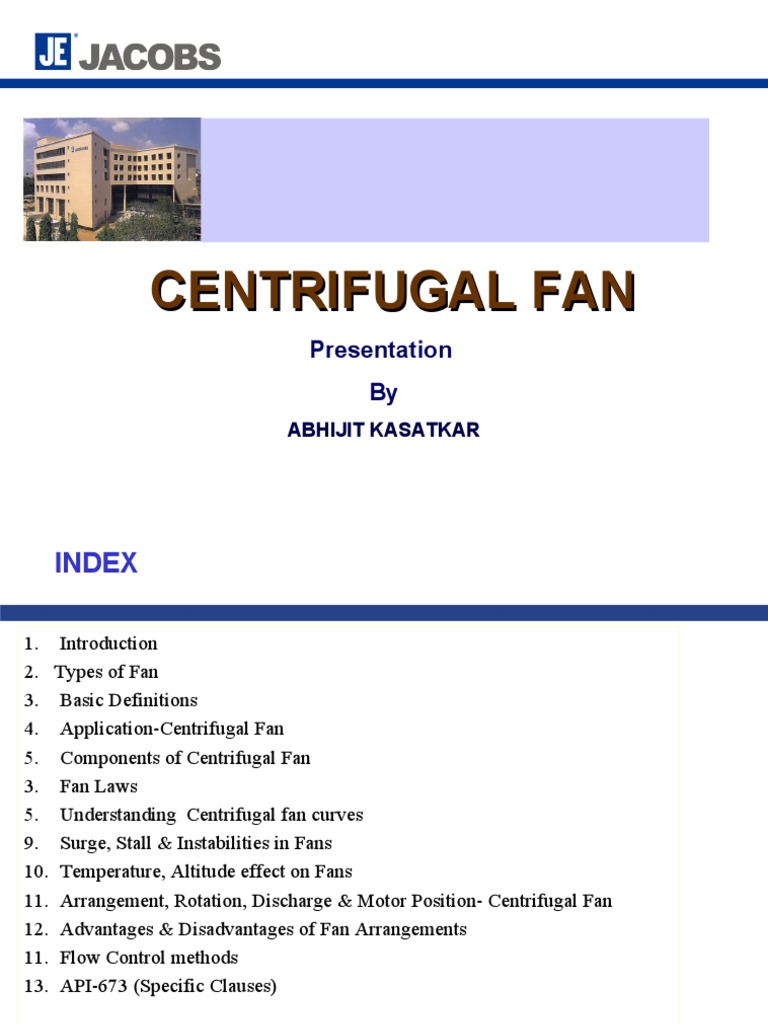 Centrifugal Fan Pdf Mechanical Engineering Gas Technologies