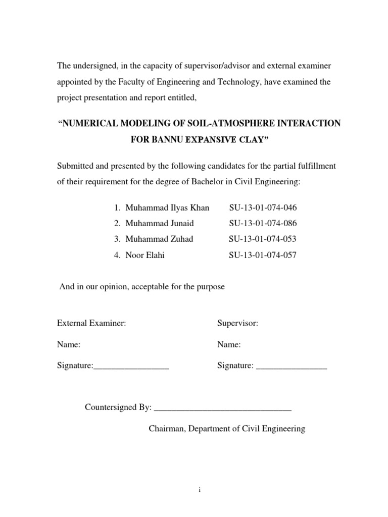 Format For BSC Thesis | PDF | Thesis | Computing And Information Technology