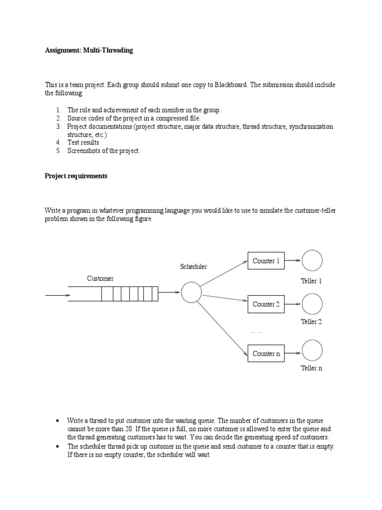 Assignment MultiThreading | PDF