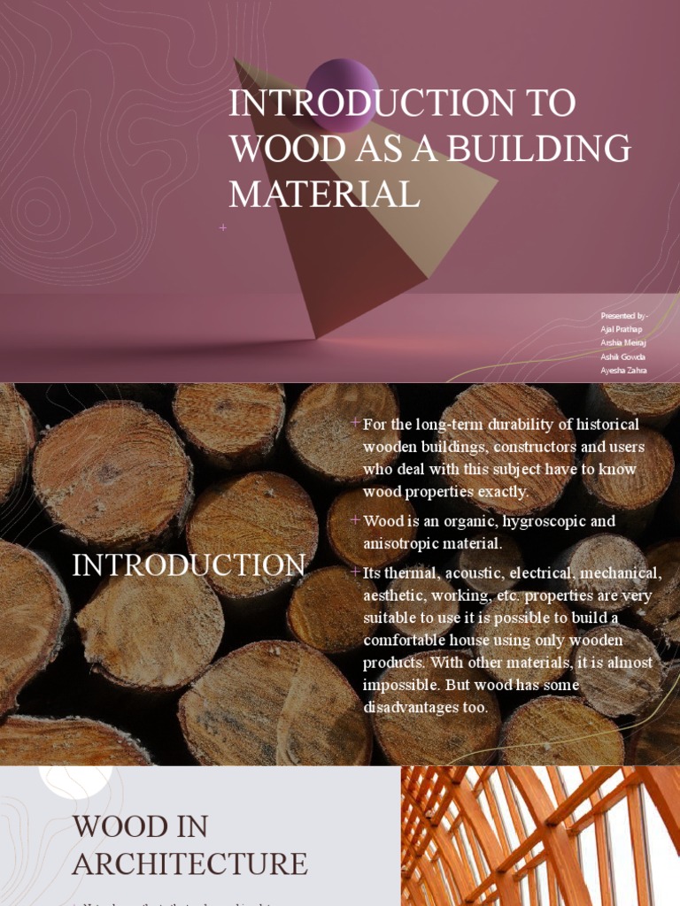 Wood As A Building Material | PDF | Lamination | Wood