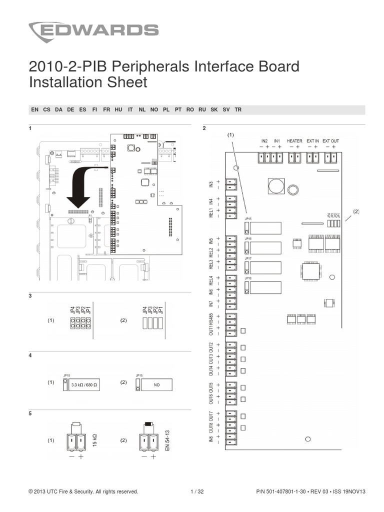 501-407801-1-30 (ML) R03 2010-2-PIB Installation Sheet | PDF | Relay ...