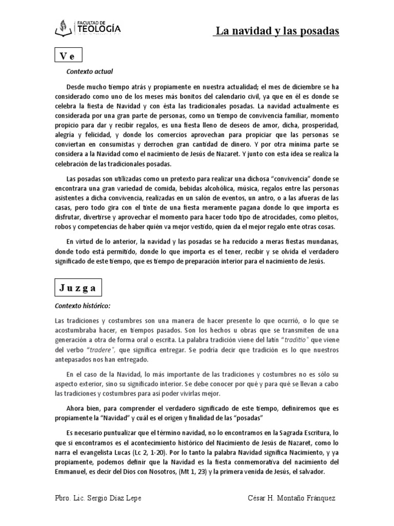 Tradiciones de Navidad y Posadas | PDF | Navidad | María, madre de Jesús