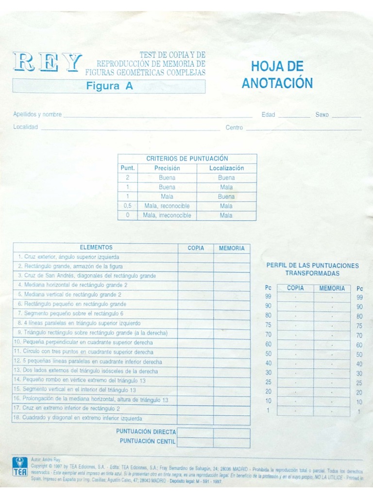 Hoja Correccion Figura de Rey | PDF