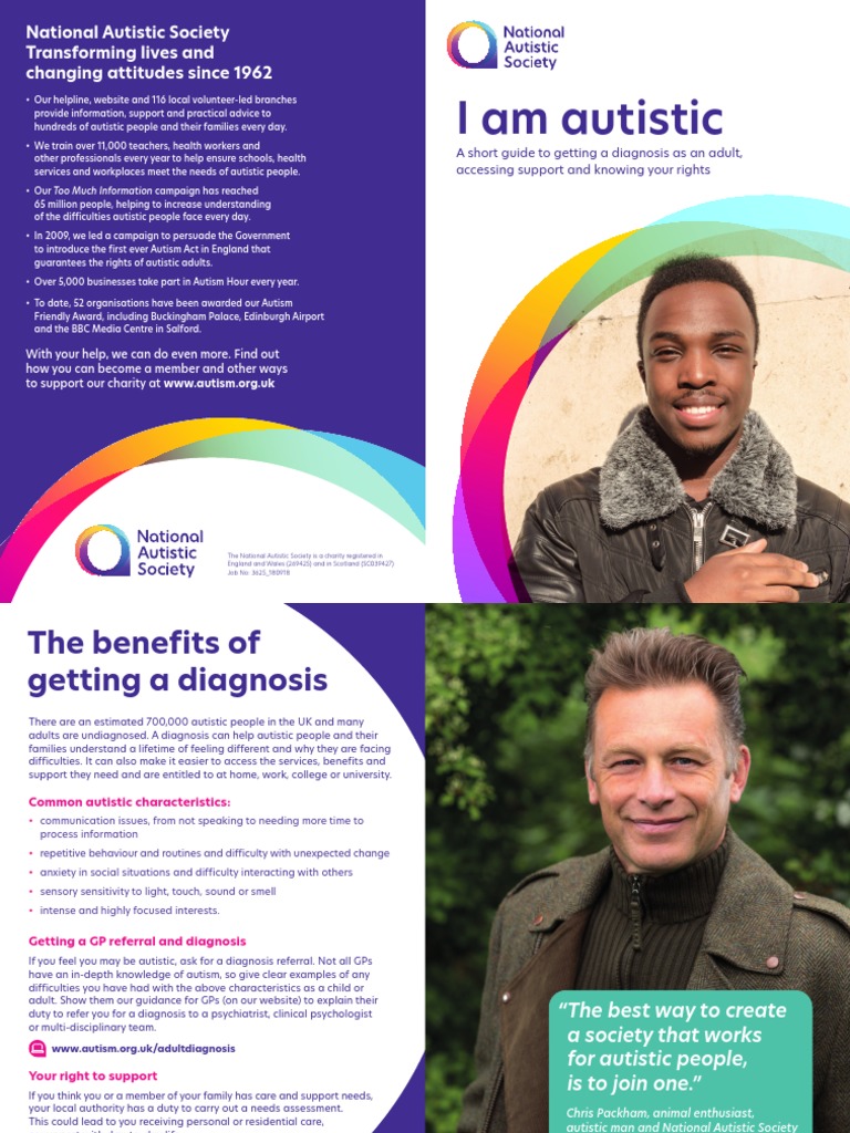 I Am Autistic: National Autistic Society Transforming Lives and ...