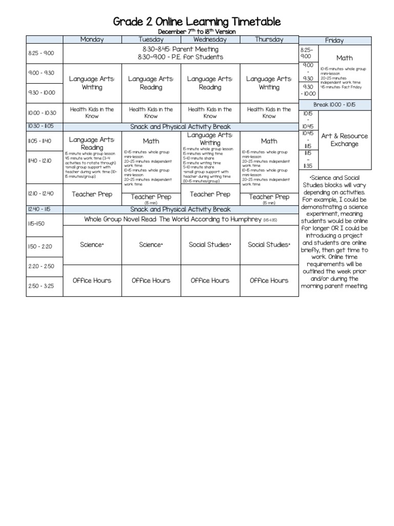 Student Timetable V | PDF | Physical Education | Teachers