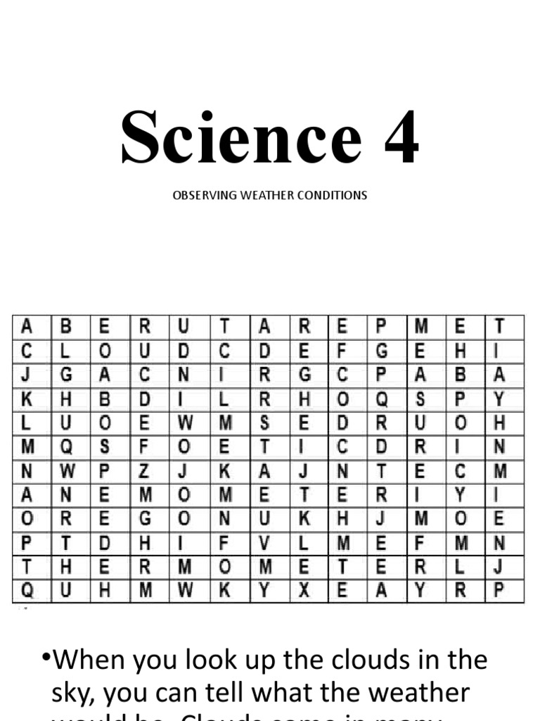Understanding Cloud Types and Weather | PDF