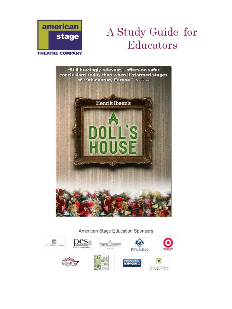 A Study Guide For Educators: American Stage Education Sponsors | PDF | A Doll's House | Henrik Ibsen