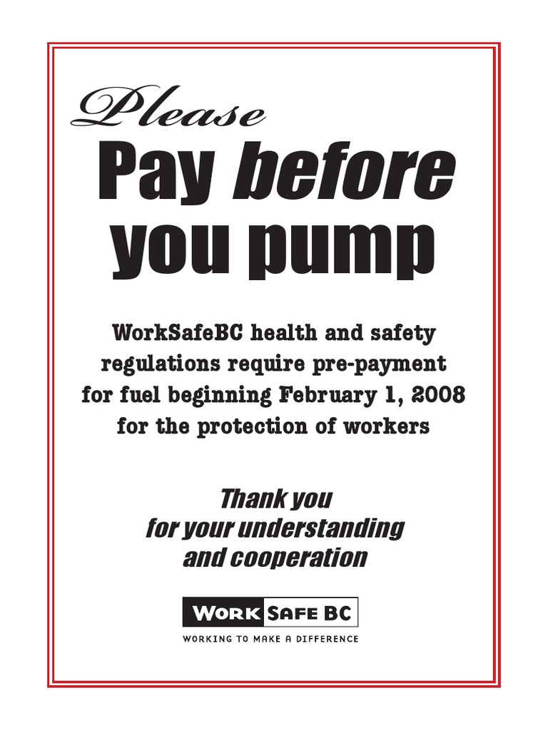 Pay Before You Pump Sign2-Pdf-En PDF | PDF