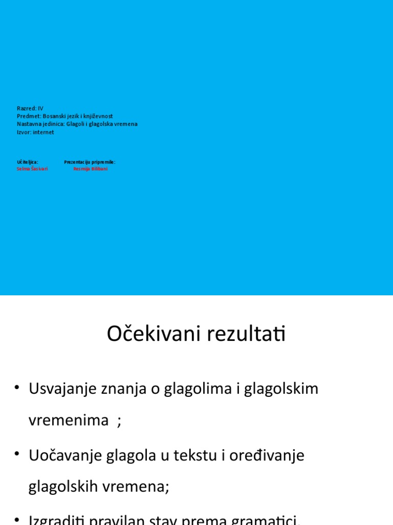 Glagolska Vremena | PDF