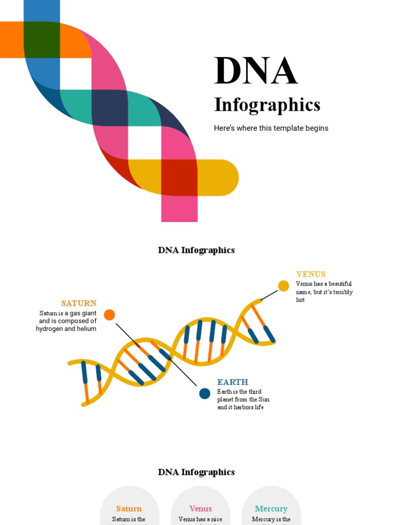 DNA Infographic Template Overview | PDF | Planets | Saturn