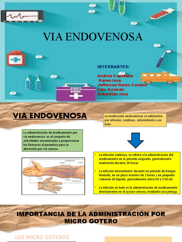 Via Endovenosa | PDF | Terapia intravenosa | Medicamentos con receta