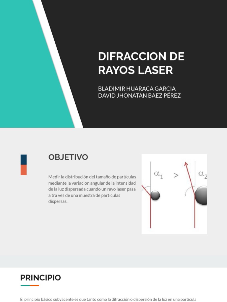Difracción de rayos laser_Grupo 1 | PDF | Atómico | Ciencias fisicas