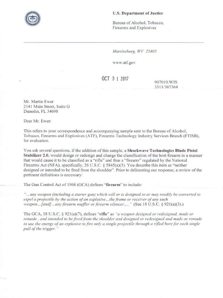 ATF Approval Letter 31OCT17 | PDF