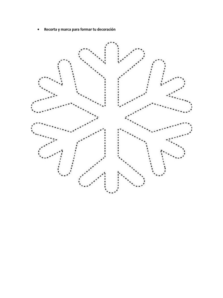 Molde para Copo de Nieve | PDF