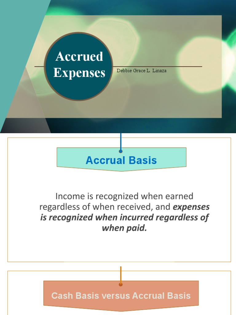 Accrued Expenses - Conceptual | PDF | Accrual | Deferral