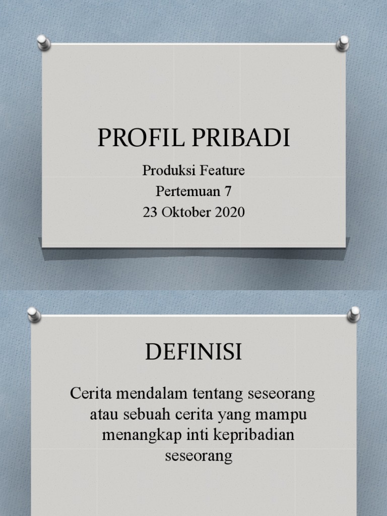 Feature Profile | PDF | Kajian Bahasa Asing | Fiksi Umum