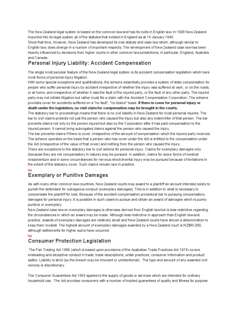 An Overview of the New Zealand Legal System: Key Features, Legislation ...