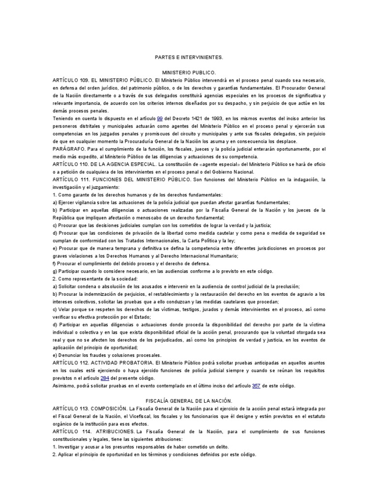 Partes e Intervinientes | PDF | Mandato | Derecho penal