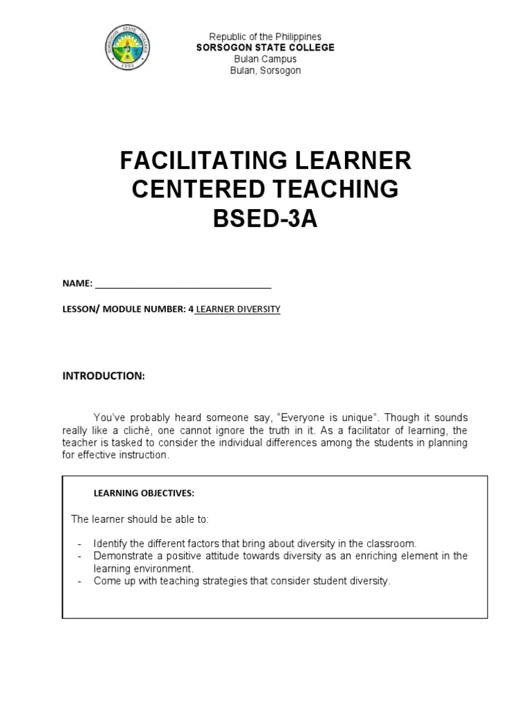 Module 4 Faci Learning | Download Free PDF | Multiculturalism ...