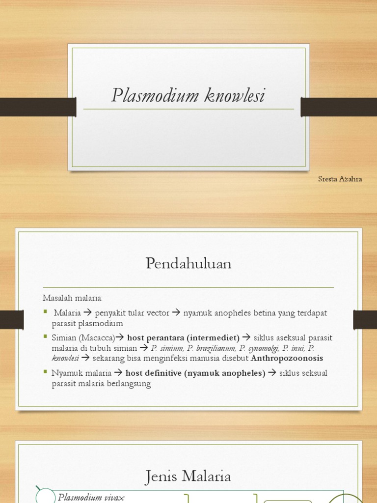 Plasmodium Knowlesi 170720 | PDF | Pengembangan Diri