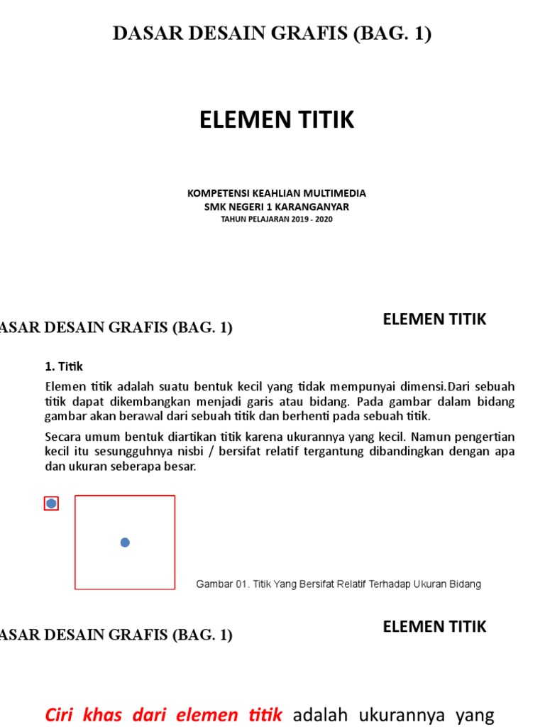Unsur Titik dalam Desain Grafis | PDF | Karier & Perkembangan | Griya ...