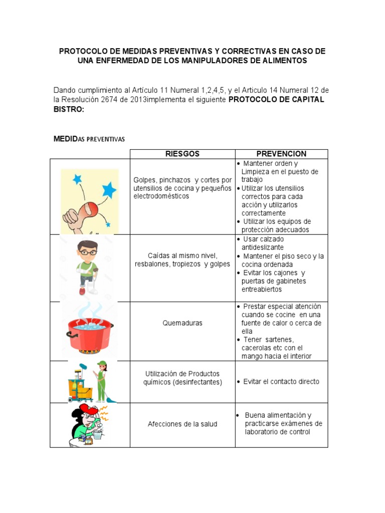 Protocolo en Caso de Medidas Preventivas y Correctivas en Caso de Una ...