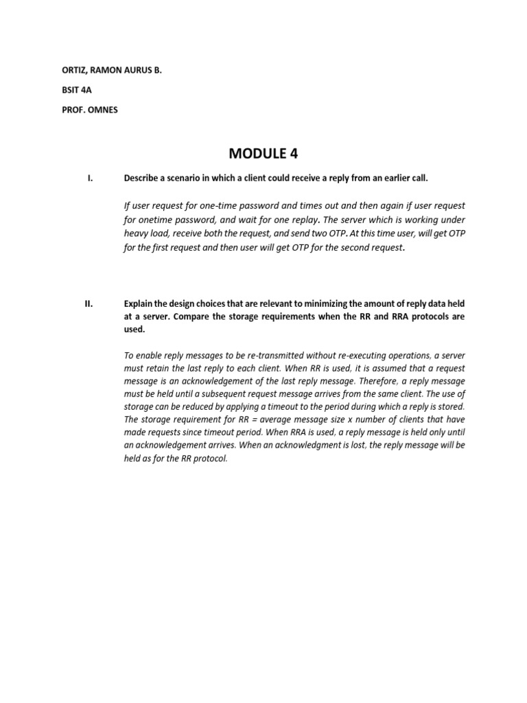 IT 4A - Module 4 - 5 - 6 - ORTIZ | PDF | Transport Layer Security ...