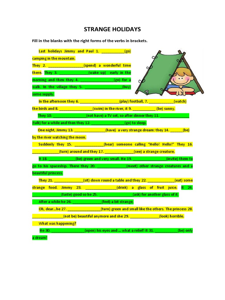 Past Simple Story | PDF